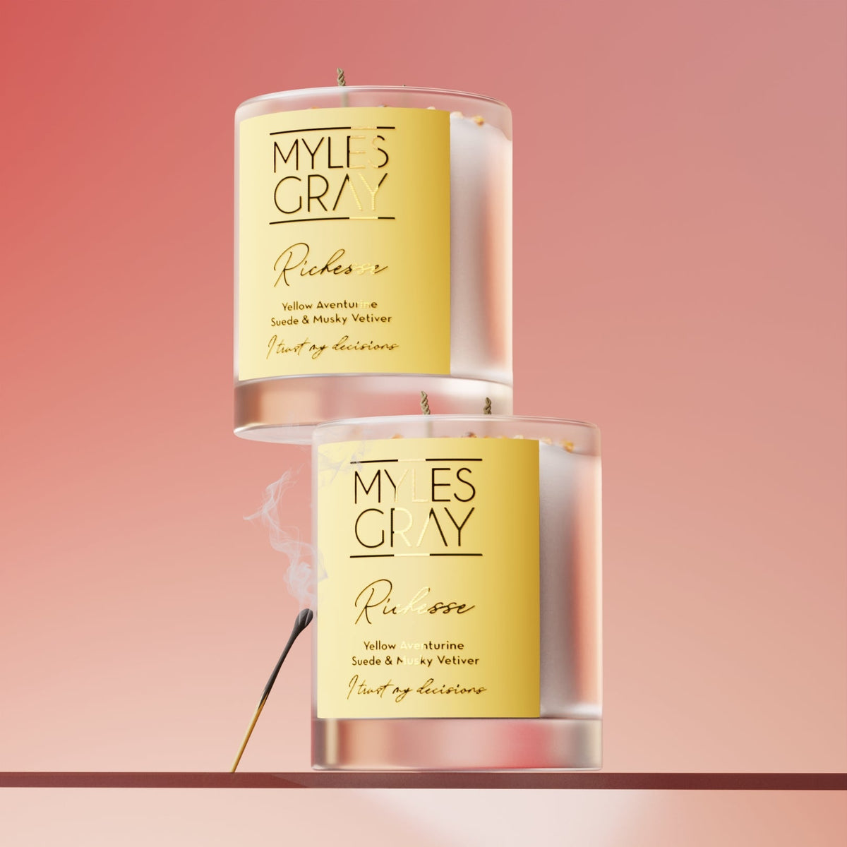 Crystal Infused Soy Candles – Myles Gray