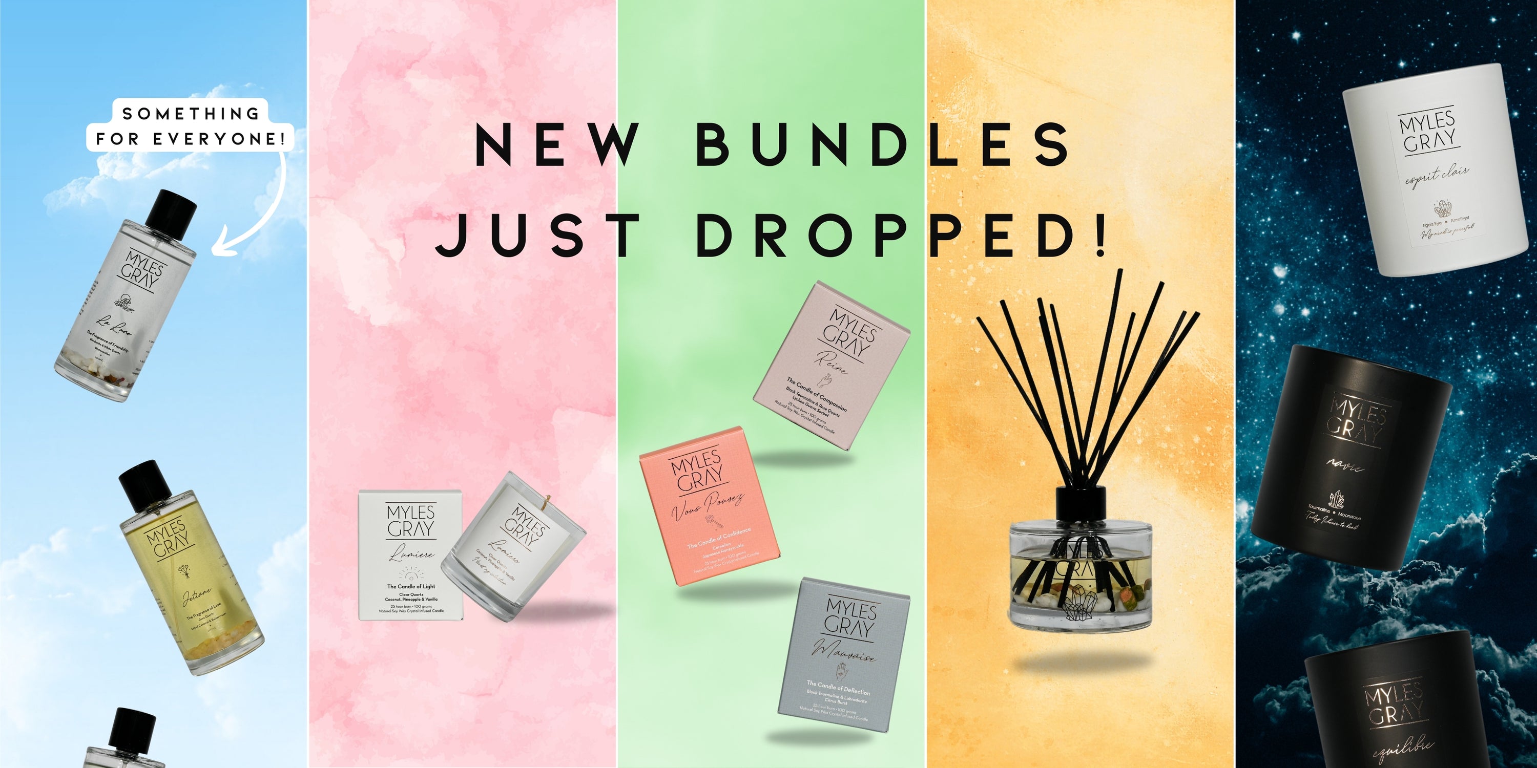 Crystal Infused Soy Candles – Myles Gray
