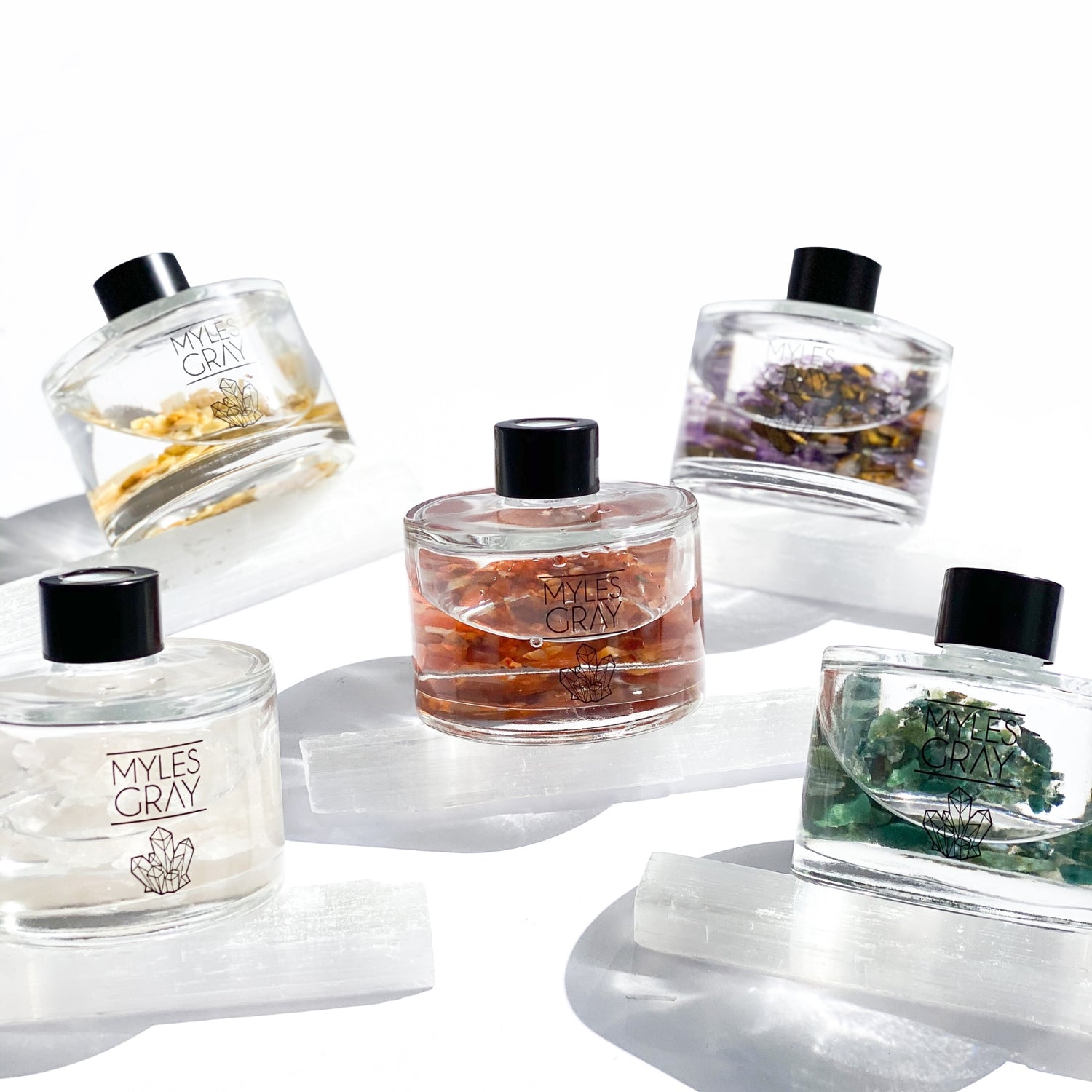 Crystal Infused Soy Candles