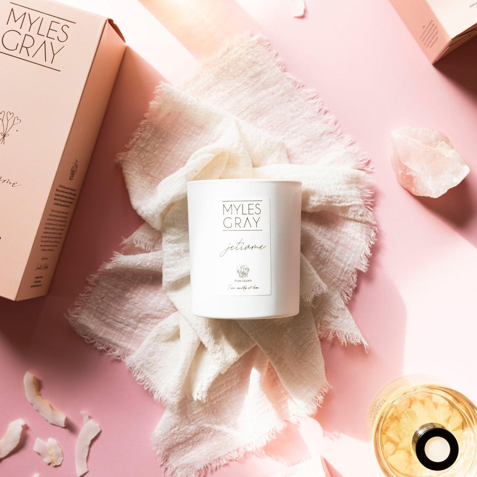 Crystal Infused Soy Candles – Myles Gray