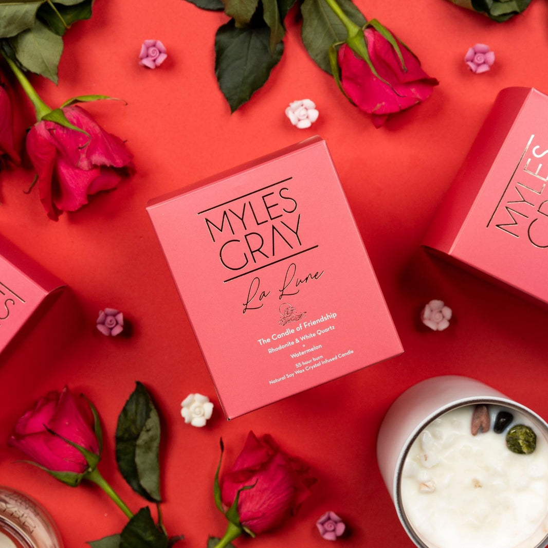 Crystal Infused Soy Candles – Myles Gray