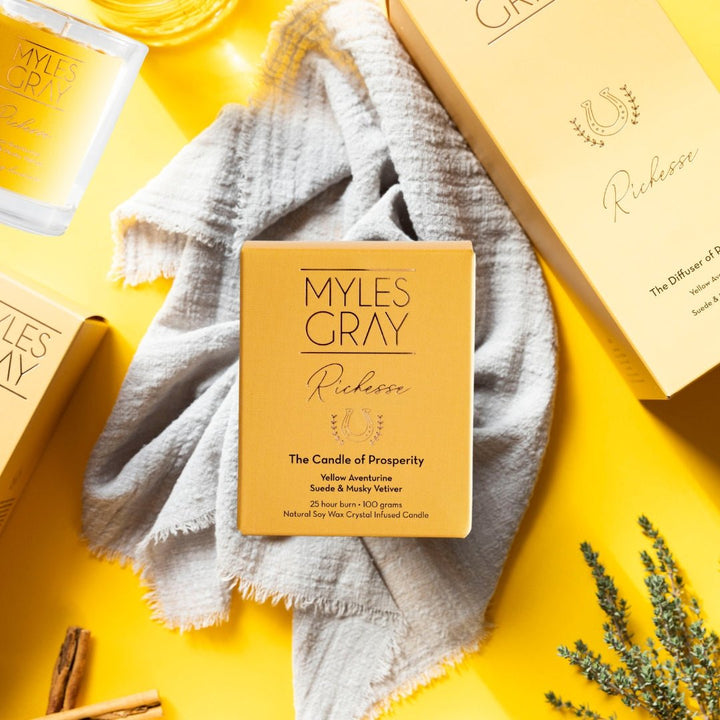 Crystal Infused Soy Candles#N# – Myles Gray